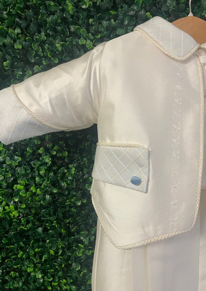 Piccolo Bacio Boys’ Nicola Blue Christening Outfit – Sara's Children's ...