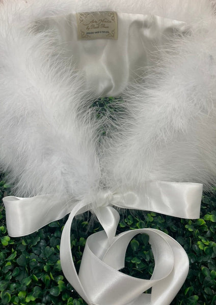 Piccolo Bacio Girls’ Fur Shrug with Tie Front – Sara's Children's Boutique